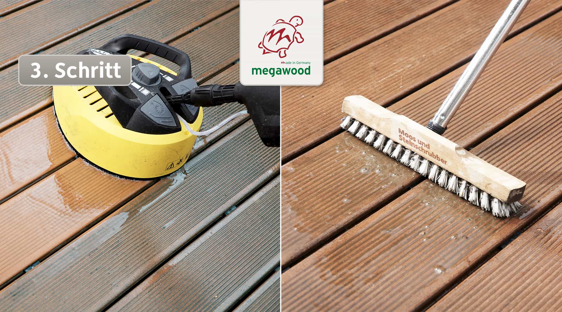 megawood Terrassensystem - Pflege